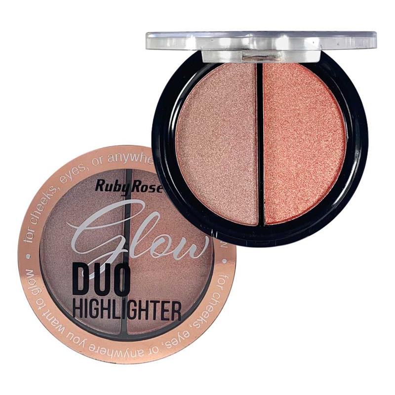 Iluminador Glow Duo Highlighter Ruby Rose | Mais Vaidosa - Iluminador ...