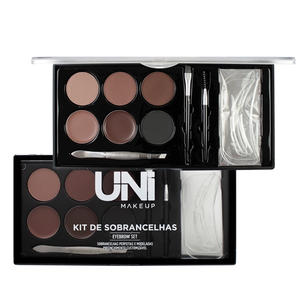 Kit de Sobrancelhas Uni Makeup | Mais Vaidosa - Kit de Sobrancelhas Uni ...