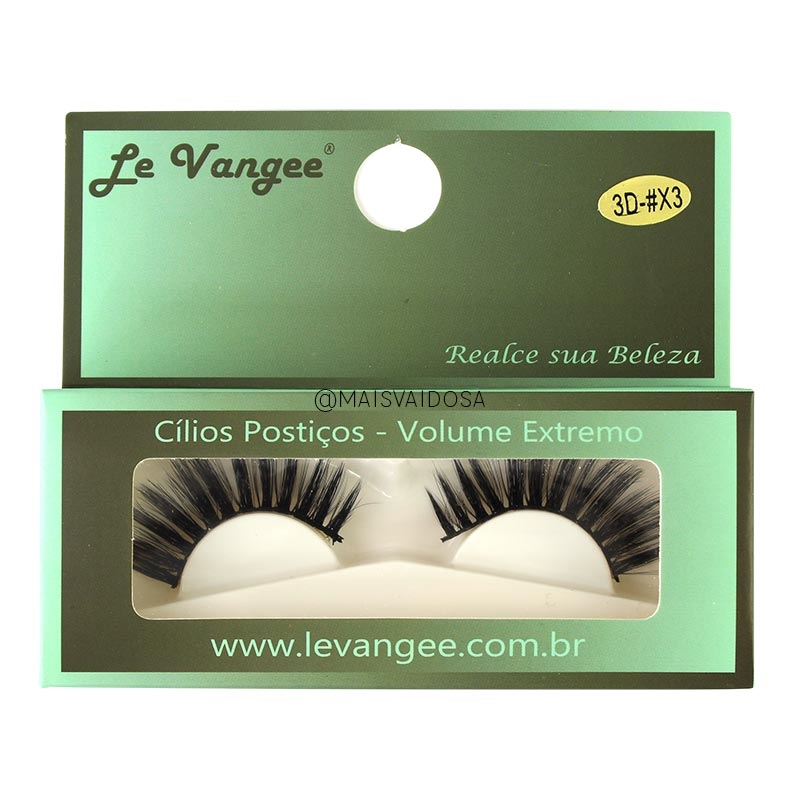 Par de Cílios Volume Extremo Le Vangee 3D#X3 | Mais Vaidosa - Par de ...