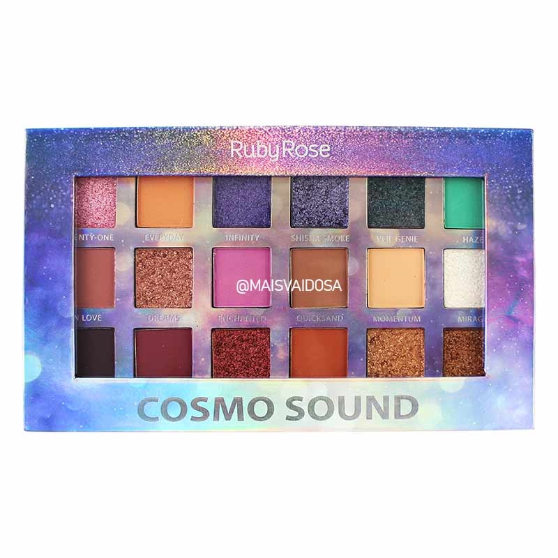 Paleta de Sombra Cosmo Sound Ruby Rose | Mais Vaidosa - Paleta de ...
