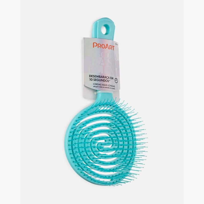 Escova Redonda Easy Flexi Azul ProArt | Mais Vaidosa - Escova Redonda Easy Flexi Azul ProArt ...