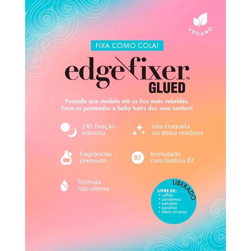 Pomada Fixadora Edge Fixer Morango com Açaí Kiss New York 30ml - Pomada ...