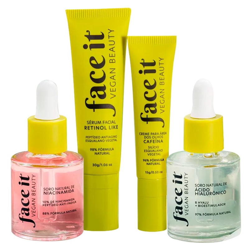 Kit Face It Cuidados Faciais (4 produtos) | Mais Vaidosa - Kit Face It ...
