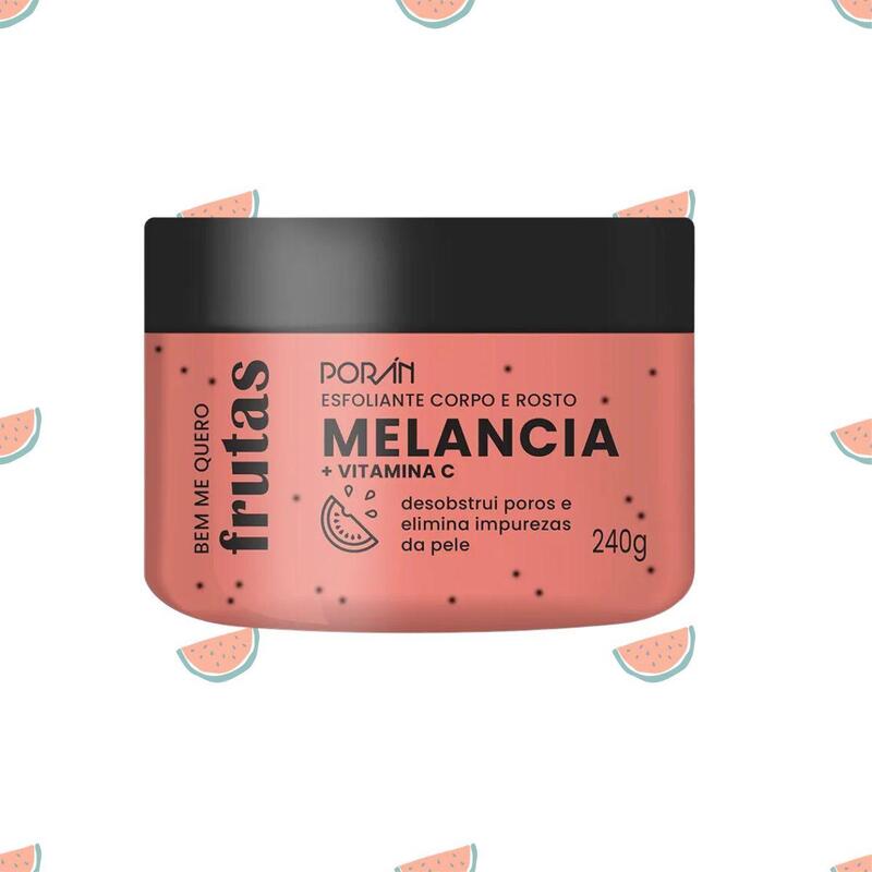 Esfoliante Rosto e Corpo Melancia Porán 240g | Mais Vaidosa - Esfoliante Rosto e Corpo Melancia ...
